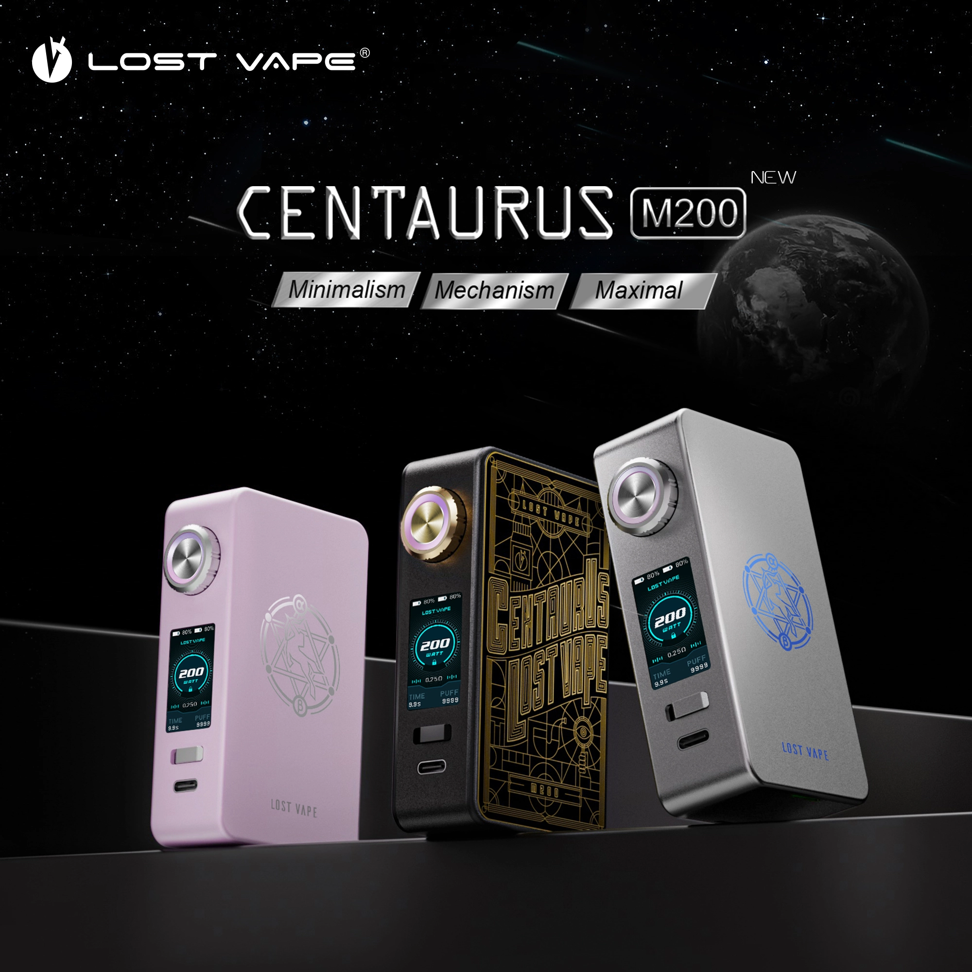 LOST VAPE CENTAURUS M200 BOX MOD LAUNCHING - Lost Vape