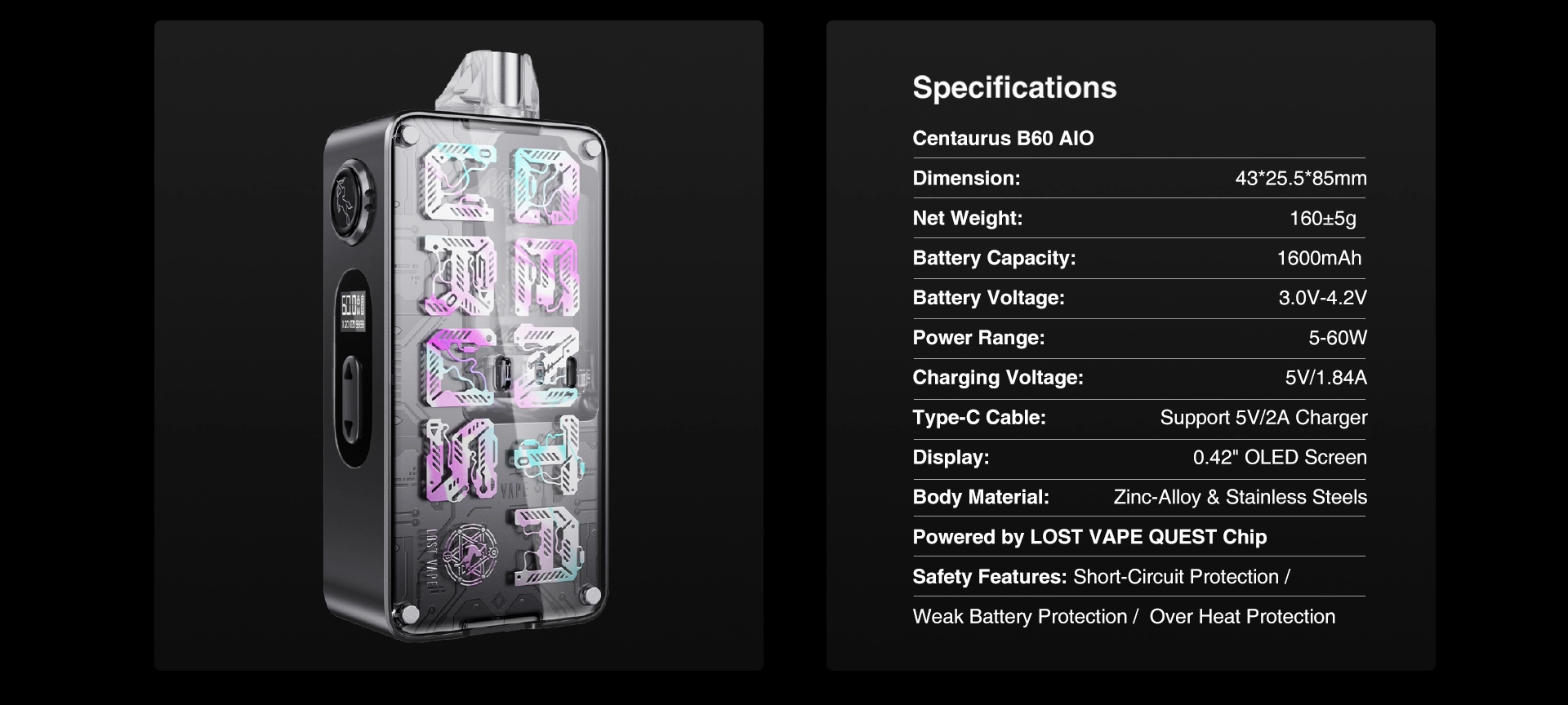 CENTAURUS B80 AIO - Lost Vape