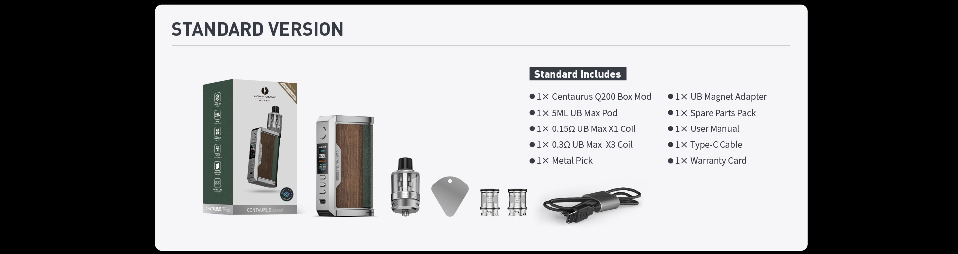 CENTAURUS Q200 KIT - Lost Vape