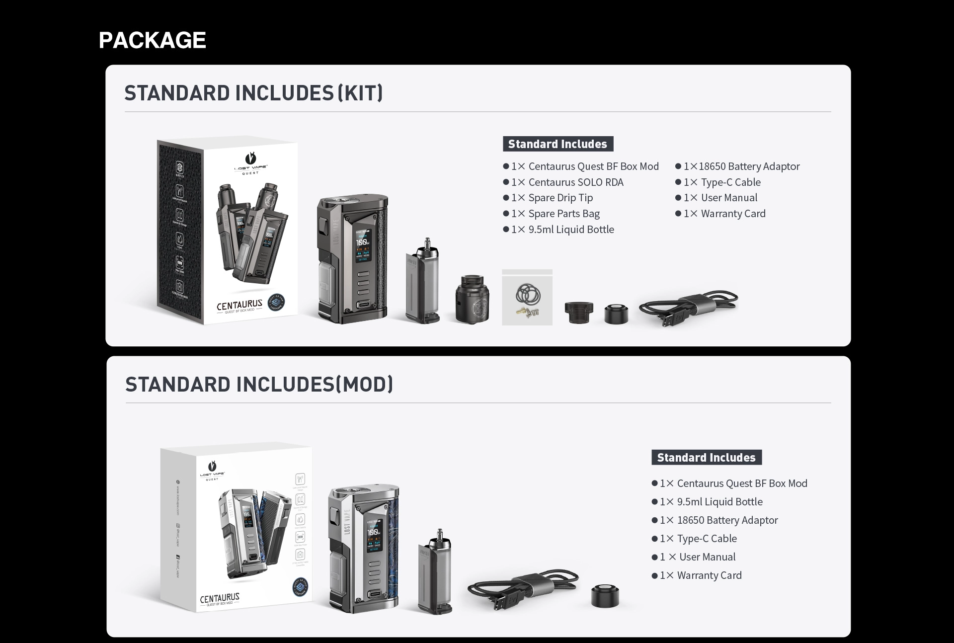 CENTAURUS QUEST BF KIT - Lost Vape