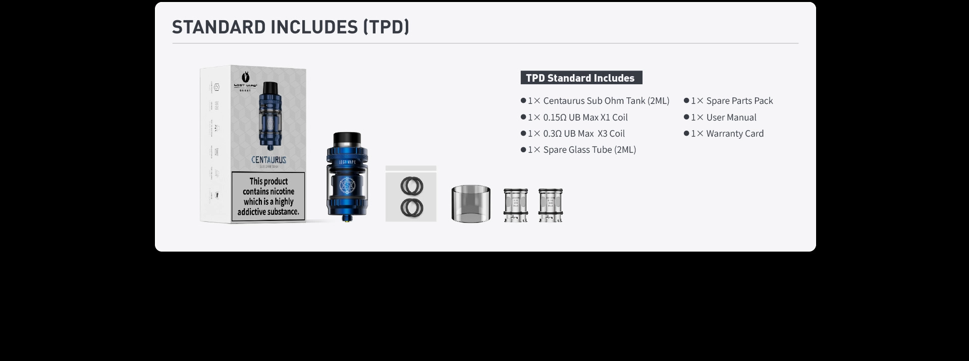 CENTAURUS SUB OHM TANK - Lost Vape