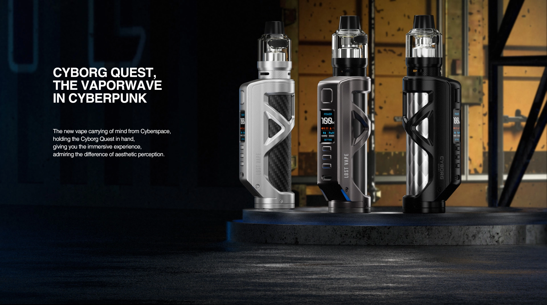 CYBORG QUEST 100W BOX MOD - Lost Vape