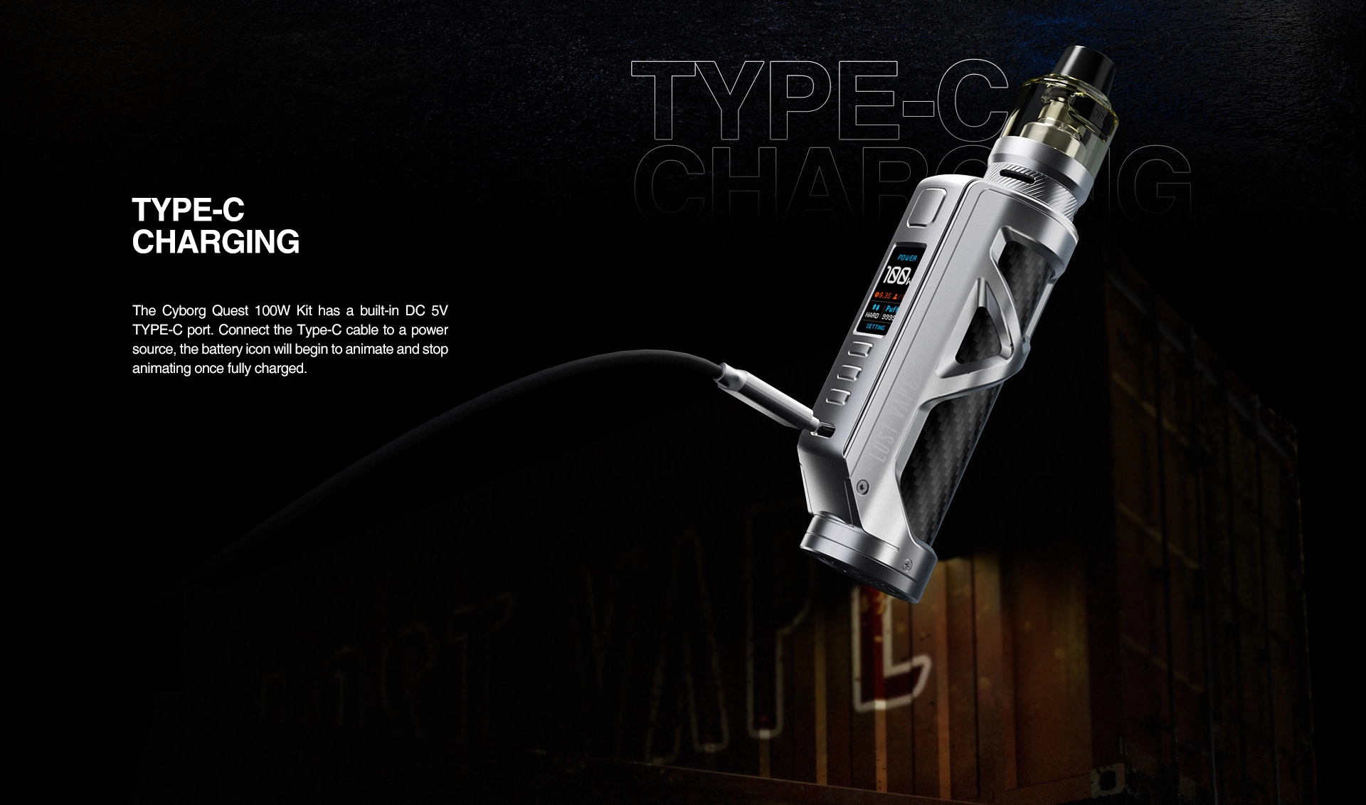 CYBORG QUEST 100W BOX MOD - Lost Vape