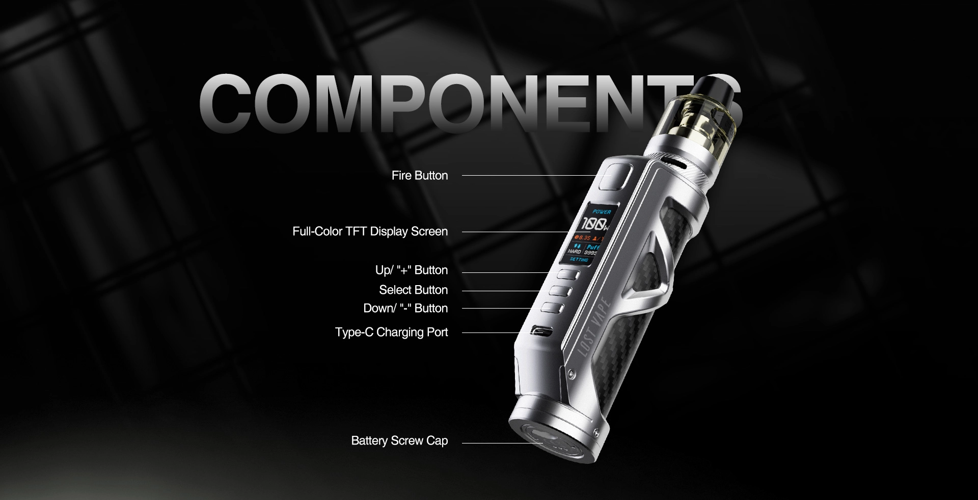 CYBORG QUEST 100W BOX MOD - Lost Vape