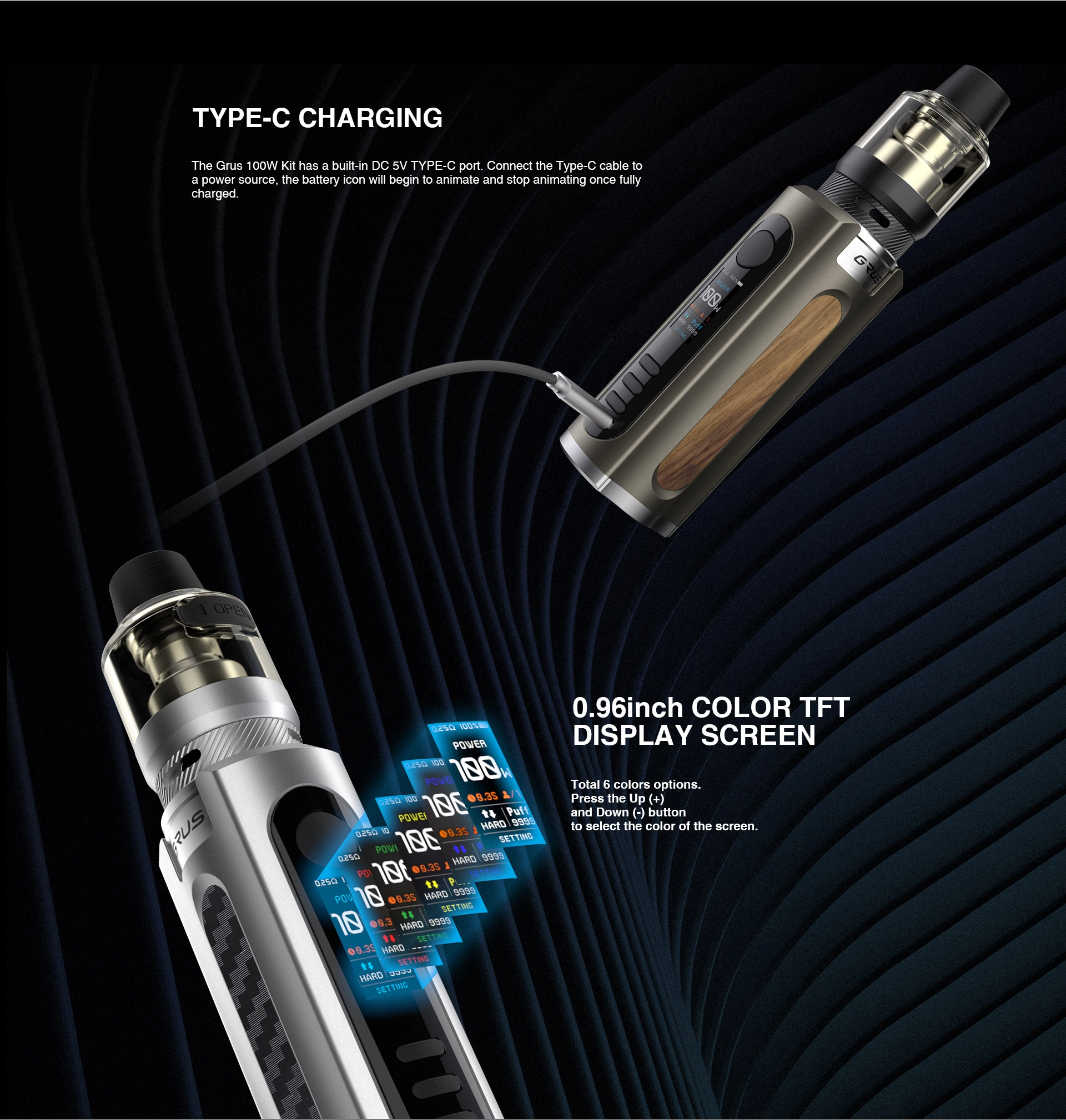 GRUS 100W MOD - Lost Vape