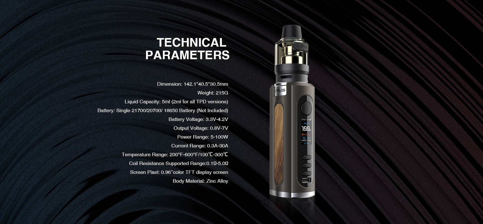 GRUS 100W MOD - Lost Vape