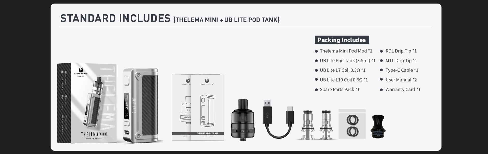 THELEMA MINI 45W - Lost Vape