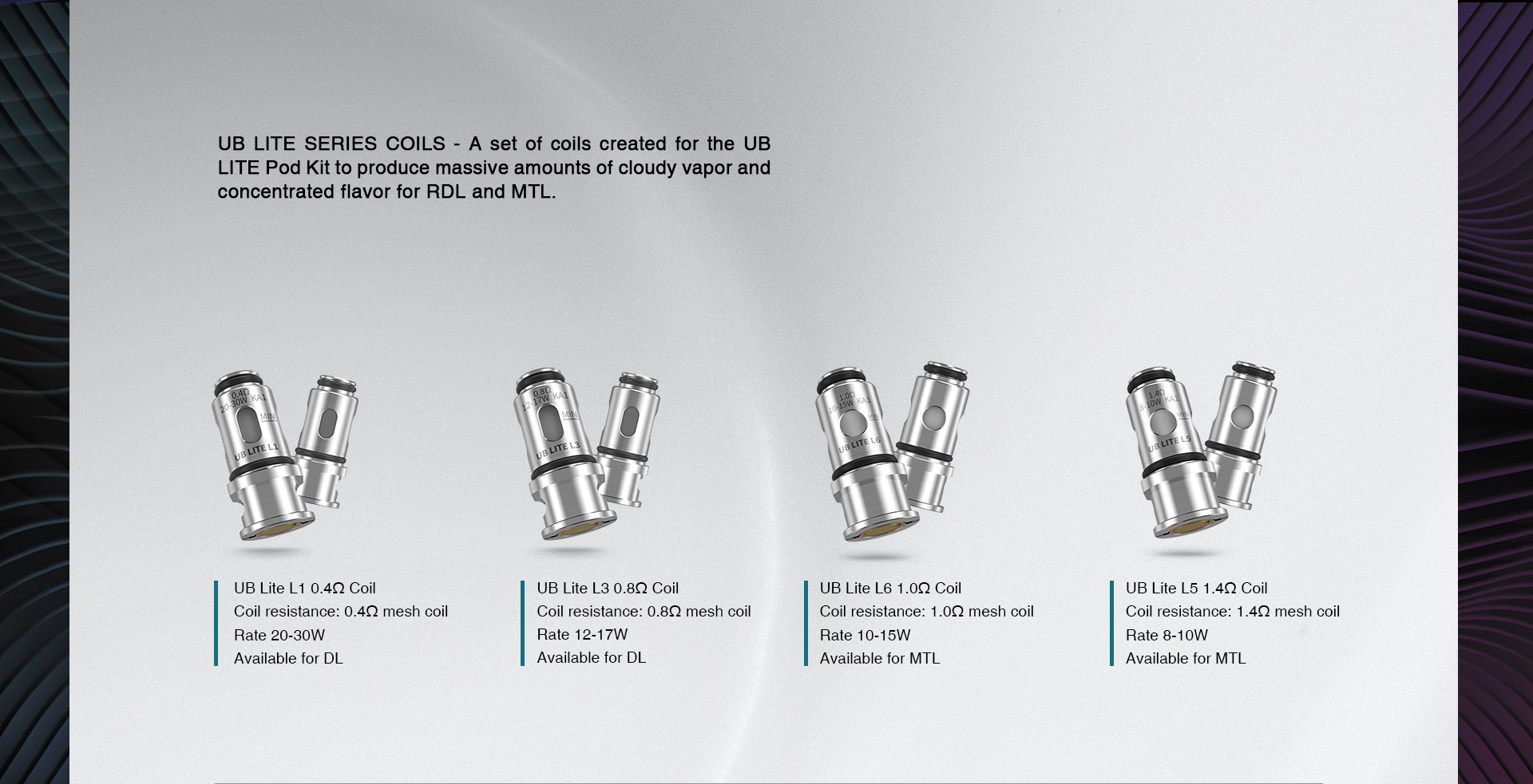 UB LITE COILS - Lost Vape