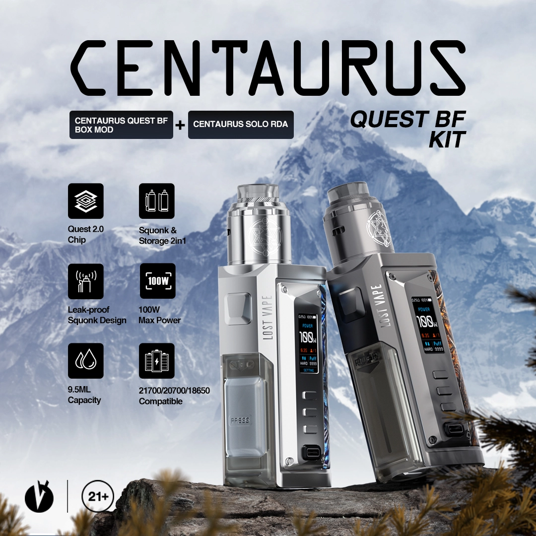 LOST VAPE CENTAURUS QUEST BF KIT LAUNCHING - Lost Vape