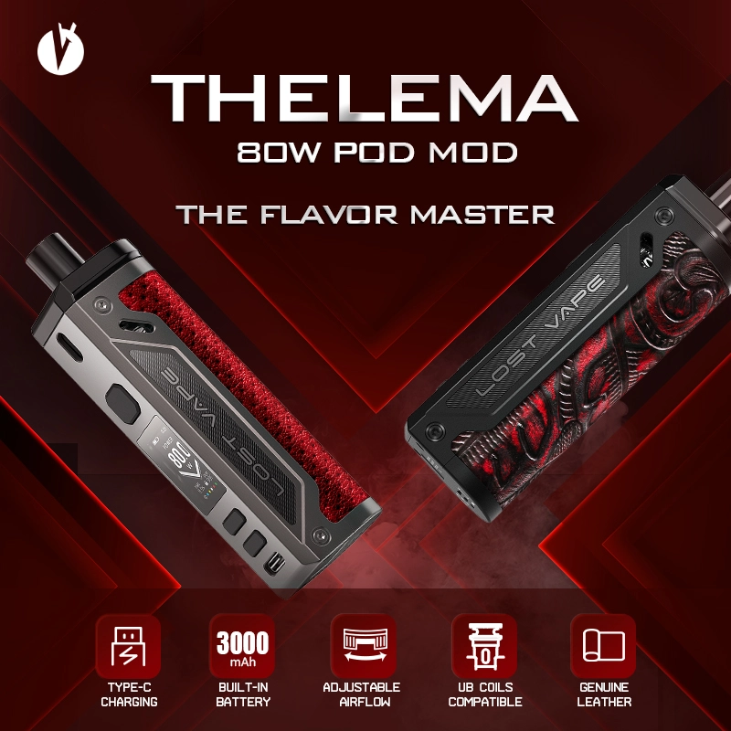 LOST VAPE THELEMA 80W POD MOD LAUNCHING - Lost Vape