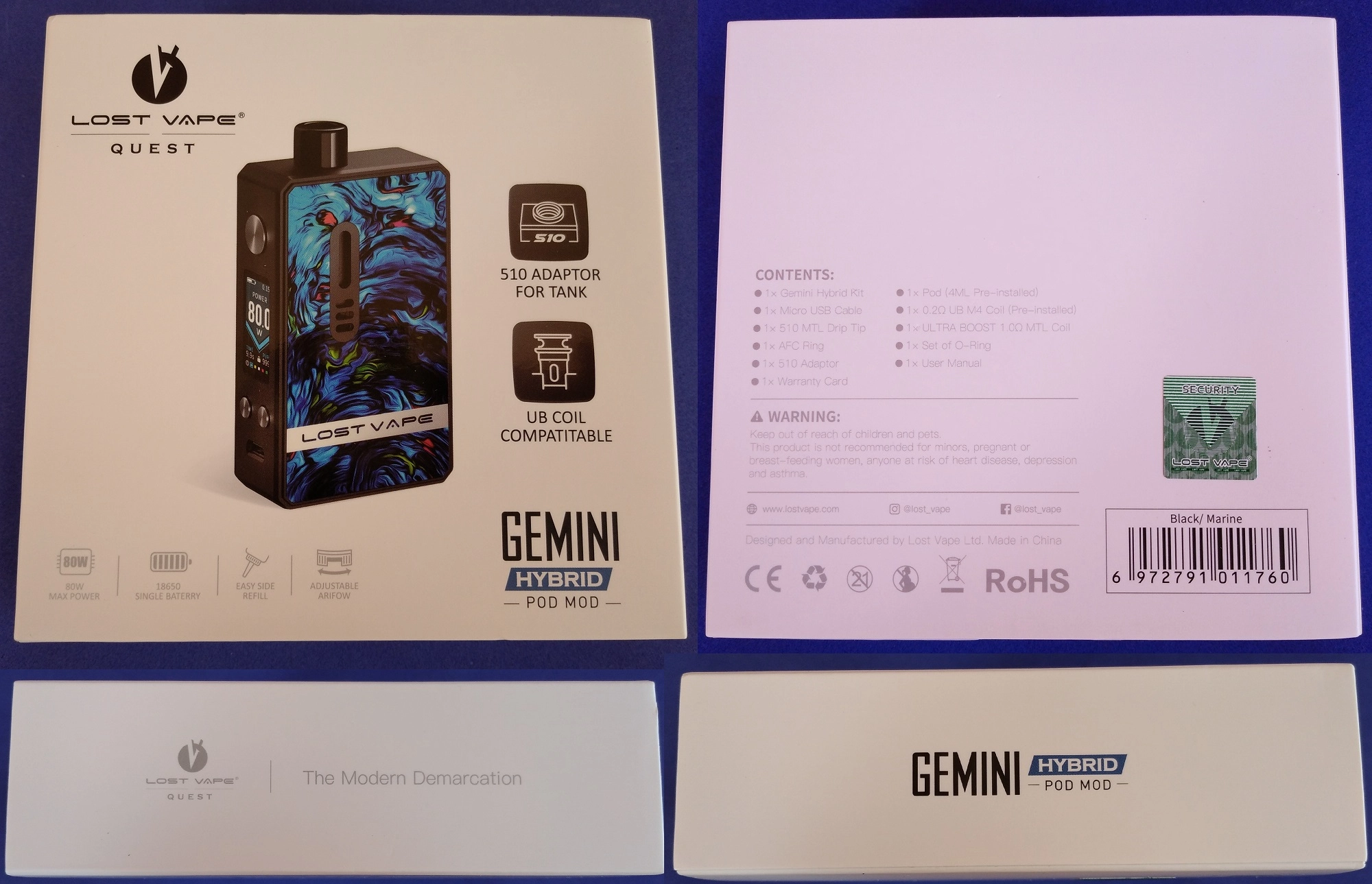 Lost Vape Gemini Hybrid Pod Mod Kit 80W Review - Lost Vape