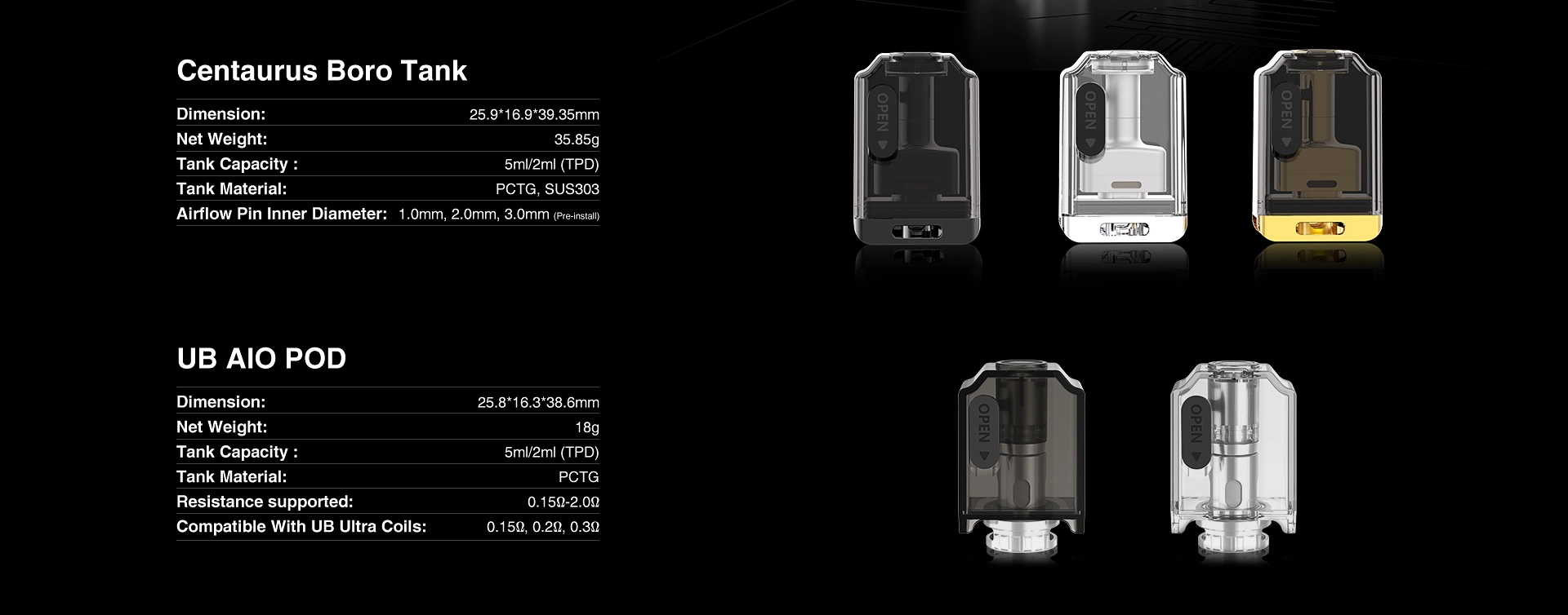 CENTAURUS G80/G80S AIO - Lost Vape