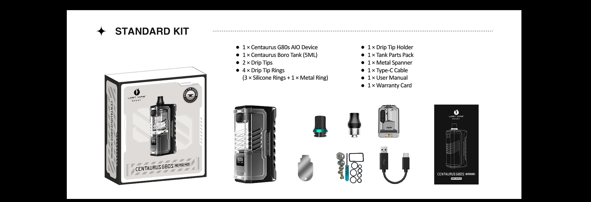 CENTAURUS G80/G80S AIO - Lost Vape